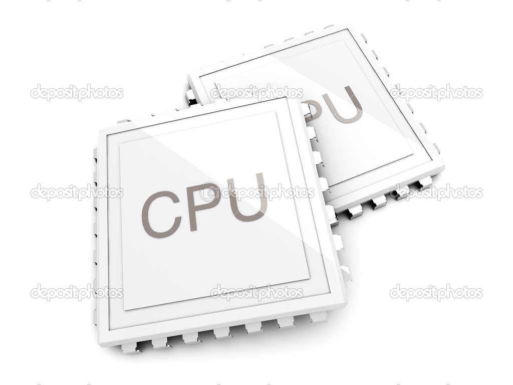 Two CPUs Stock Photo by ©Spectral 13658011