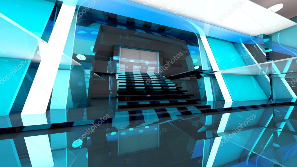 Futuristic entrance hall — Stock Photo © Spectral #46409809