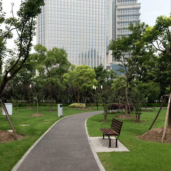 Park and modern buildings Stock Photos, Royalty Free Park and modern ...