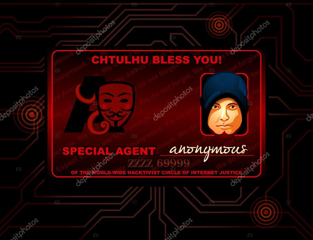 Hacker id card | Hacker ID card — Stock Vector © sahuad #39562047