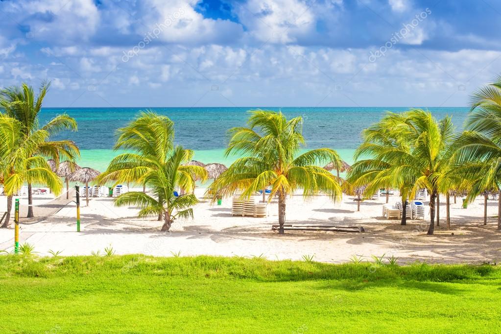Tropical beach in Cuba Stock Photo by ©kmiragaya 28284307