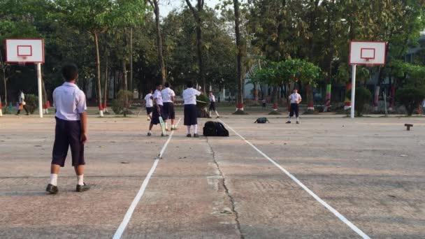 Unidentified Students Playing Cricket Dhaka Residential Model College ...