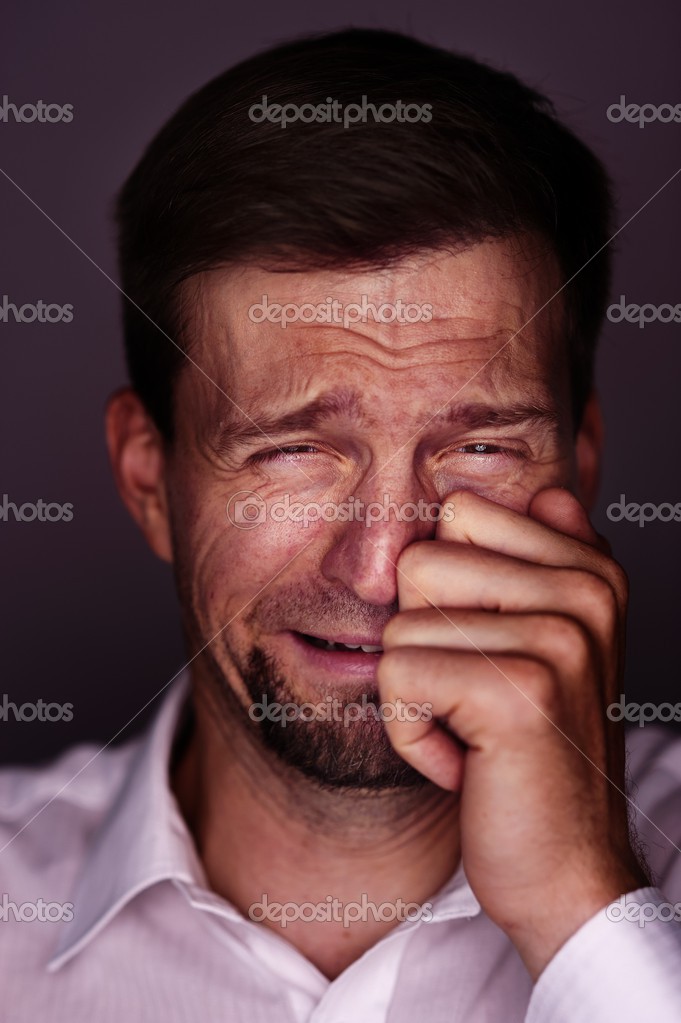Grown Man Crying