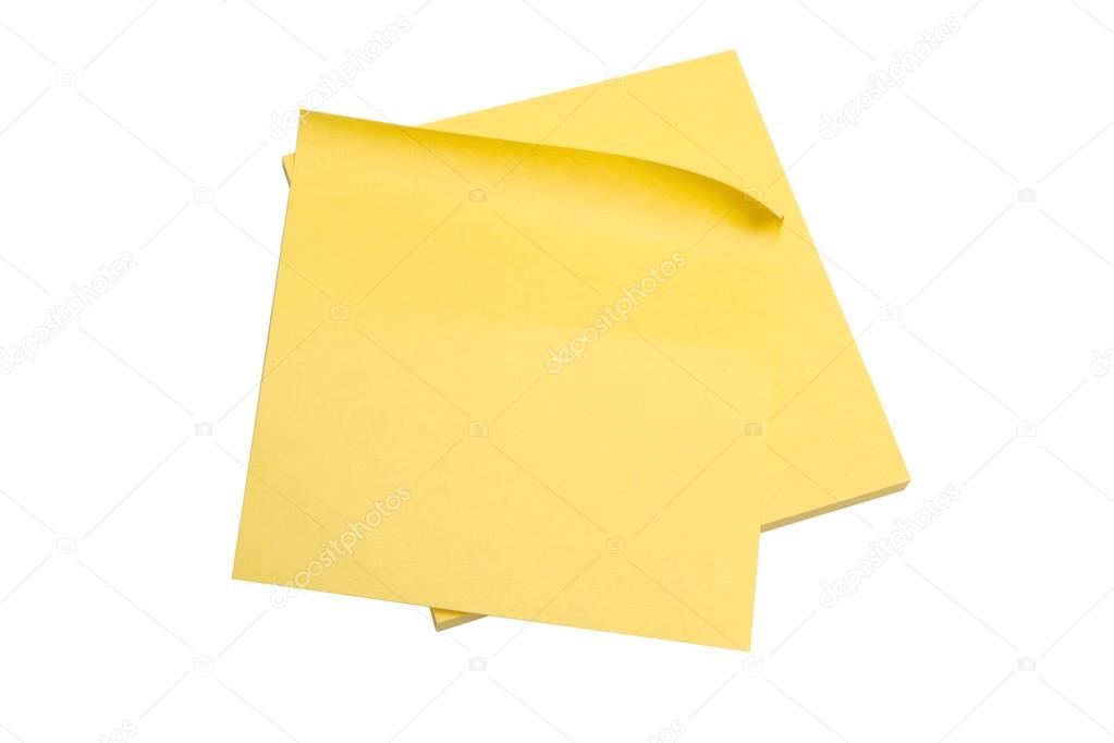 Yellow memo paper Stock Photo by ©ibphoto 22490425