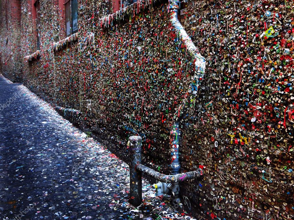Seattle's Famous Gum Wall Stock Photo by ©eric1513 46042473