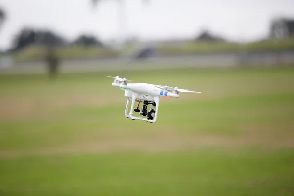 Dji Phantom quadcopter in flight with a gopro 3 camera - Stock Image ...