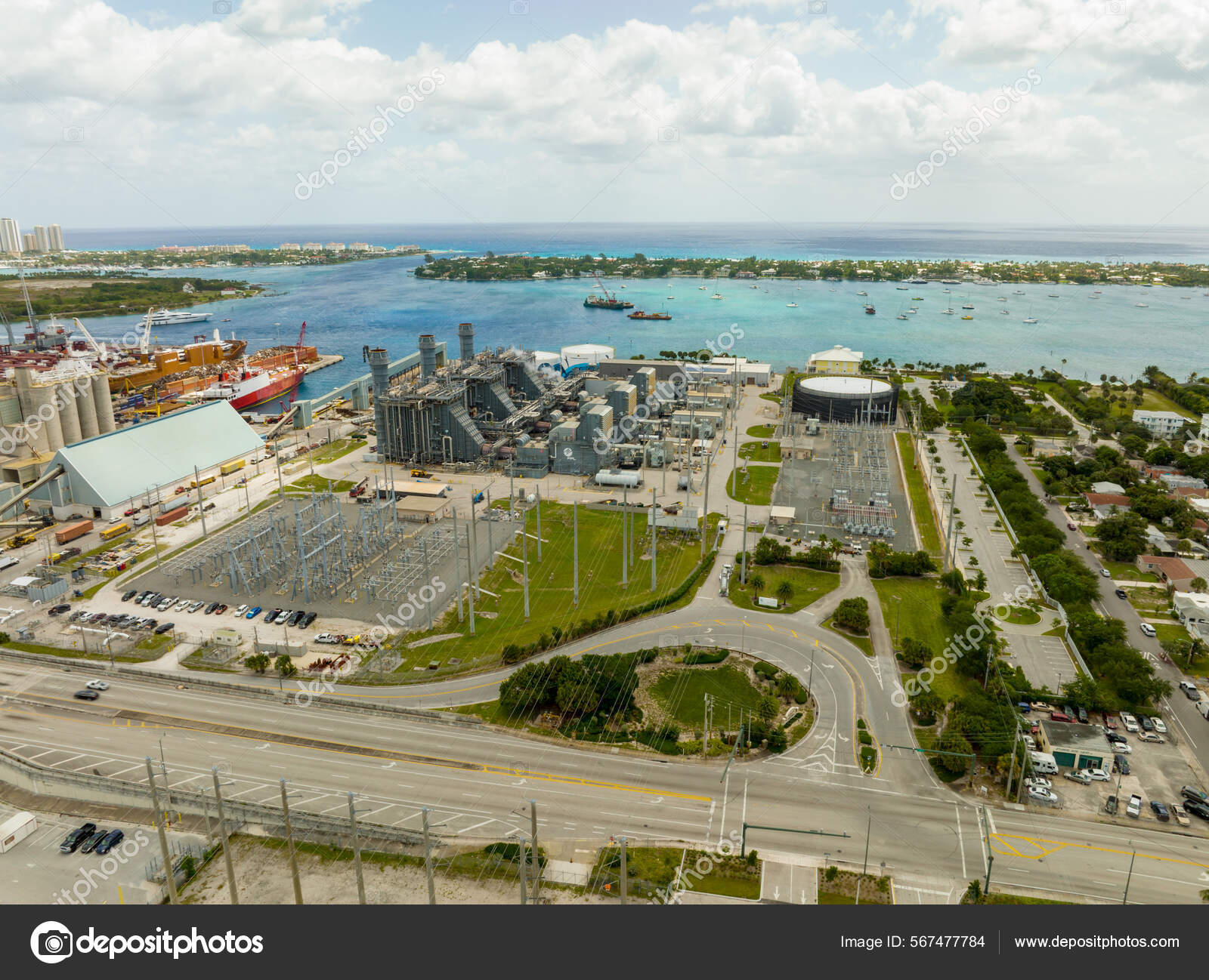 Florida Power Light Power Plant Riviera Beach — Stock Editorial Photo ...