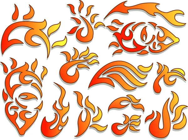 Flame Designs — Stock Photo © lenmdp #39465597