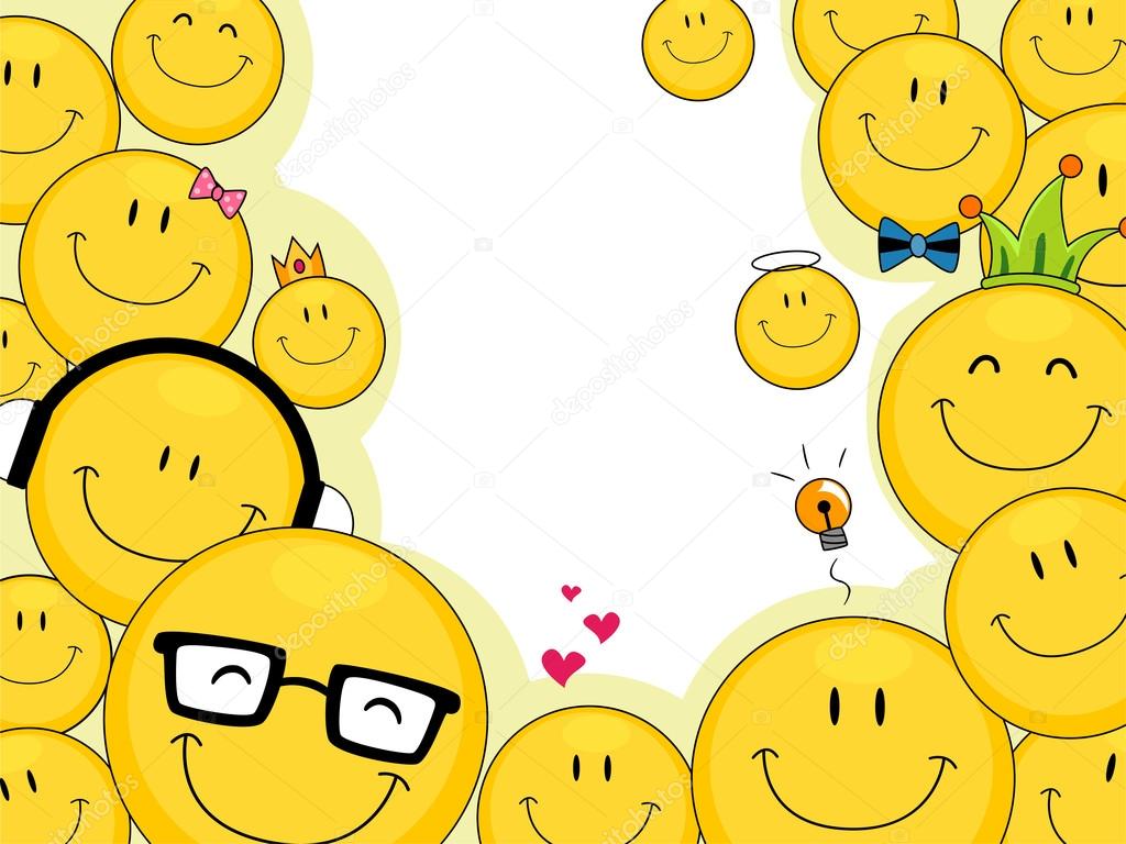 Smileys Background — Stock Photo © lenmdp #12583370
