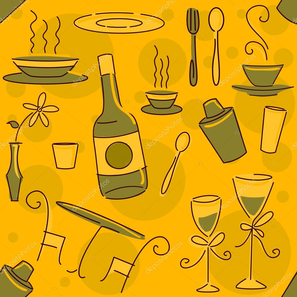 Dining Background Stock Illustration by ©lenmdp #12584551