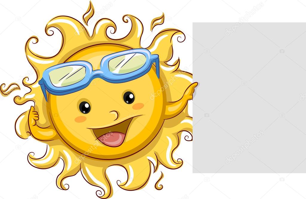 Sun Board Mascot Stock Illustration by ©lenmdp #12584707
