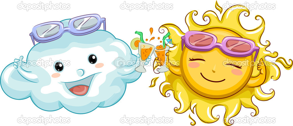 Sun and Cloud Toast — Stock Photo © lenmdp #12584708