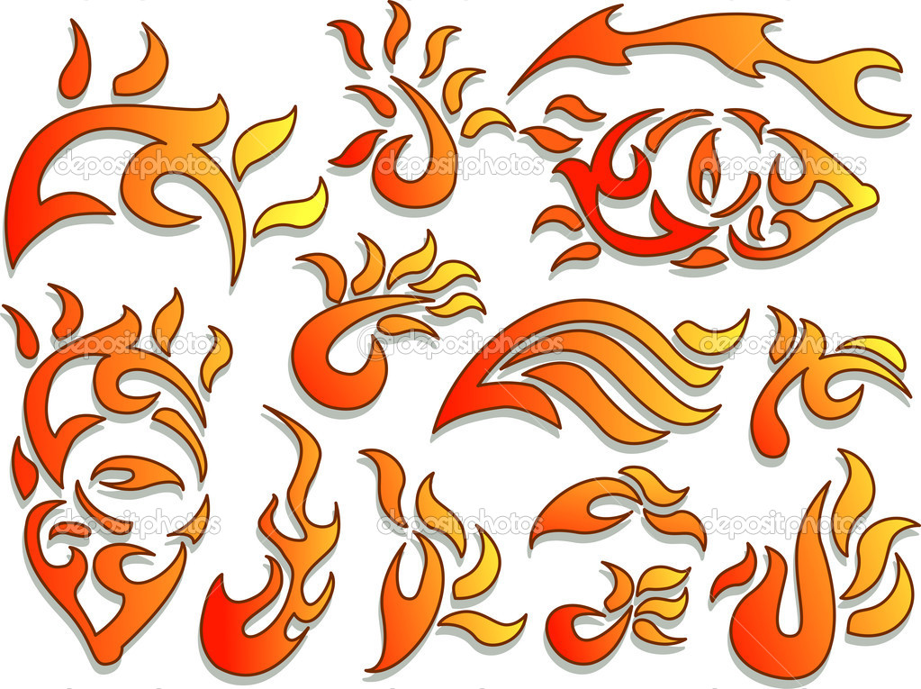 Flames Design Stock Illustration by ©lenmdp #12584719