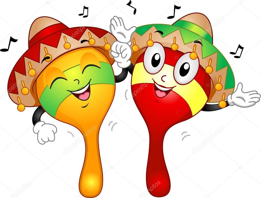 Spanish Maracas Clipart