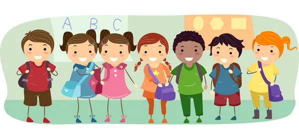 School Going Children Clipart