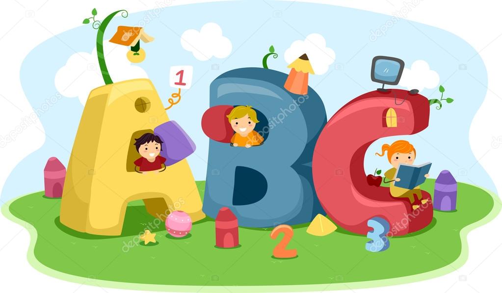 Abc de Stickman — Foto de stock © lenmdp #13604713