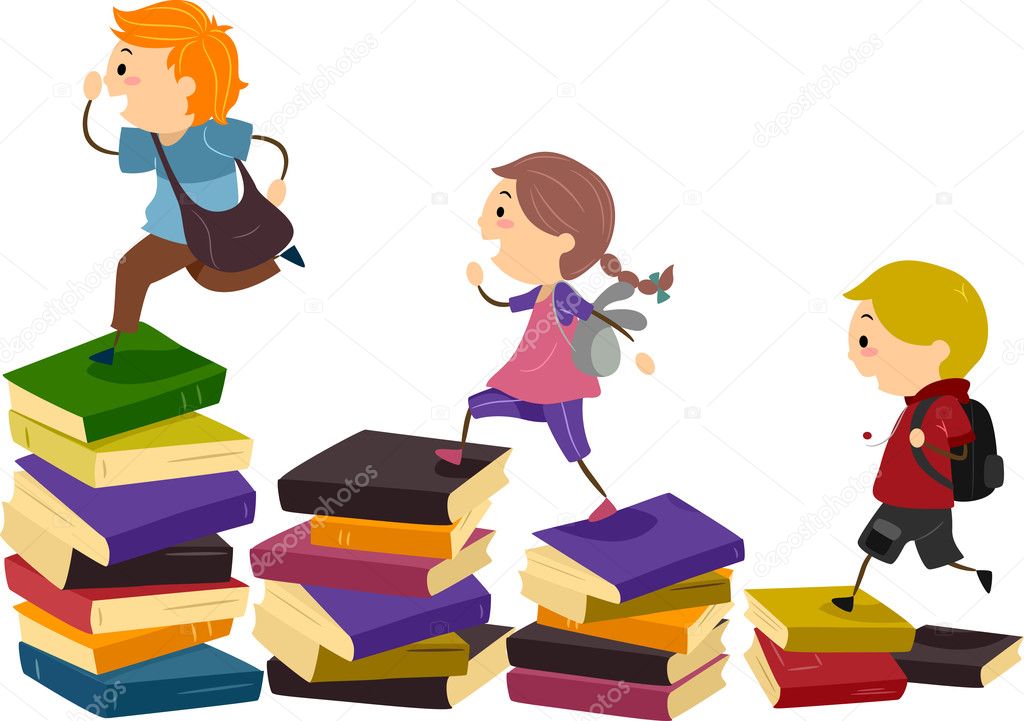 Stickman Books — Stock Photo © lenmdp #13604720