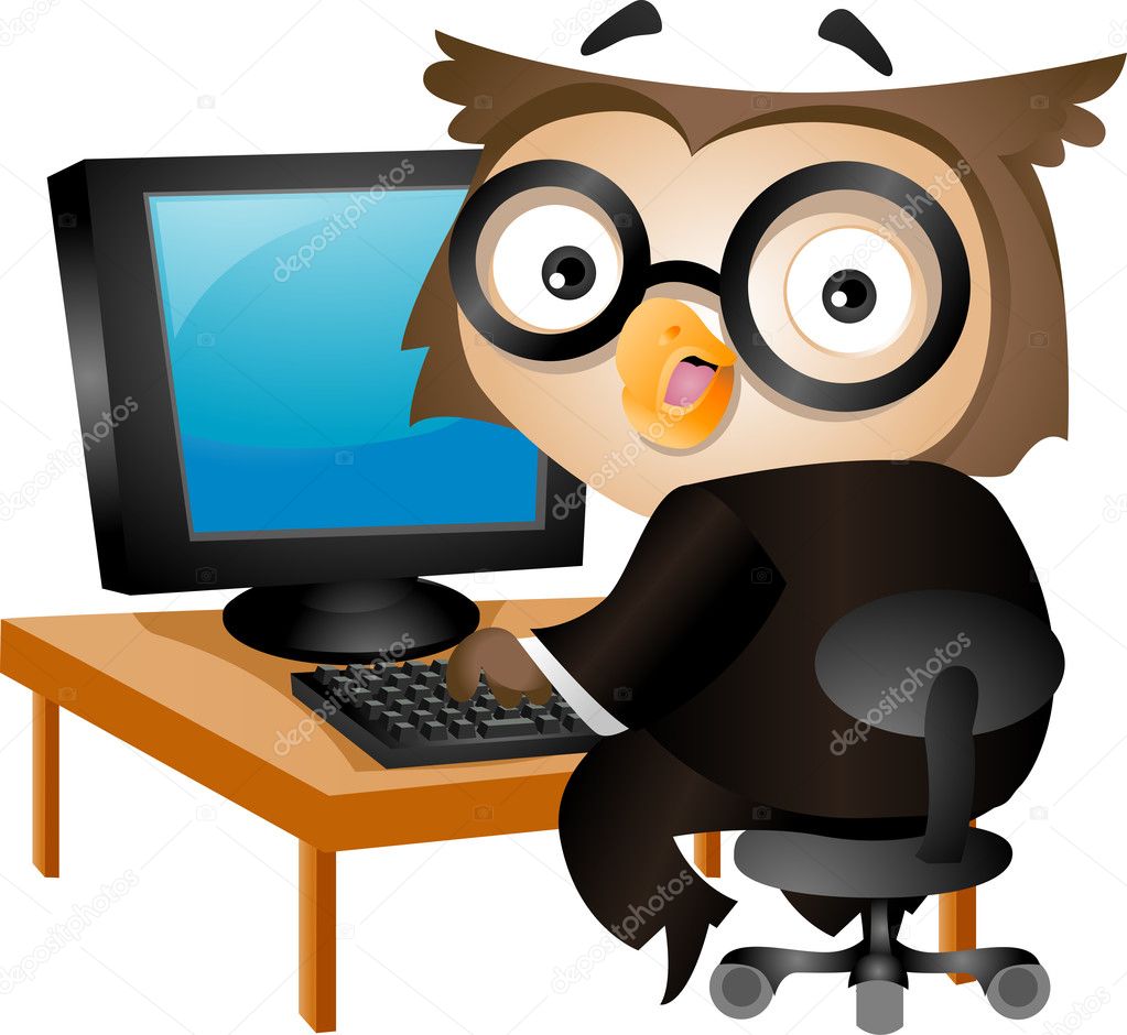 Computer Owl Stock Photo by ©lenmdp 13604780 Computer Owl Stock Photo by ©lenmdp 13604780