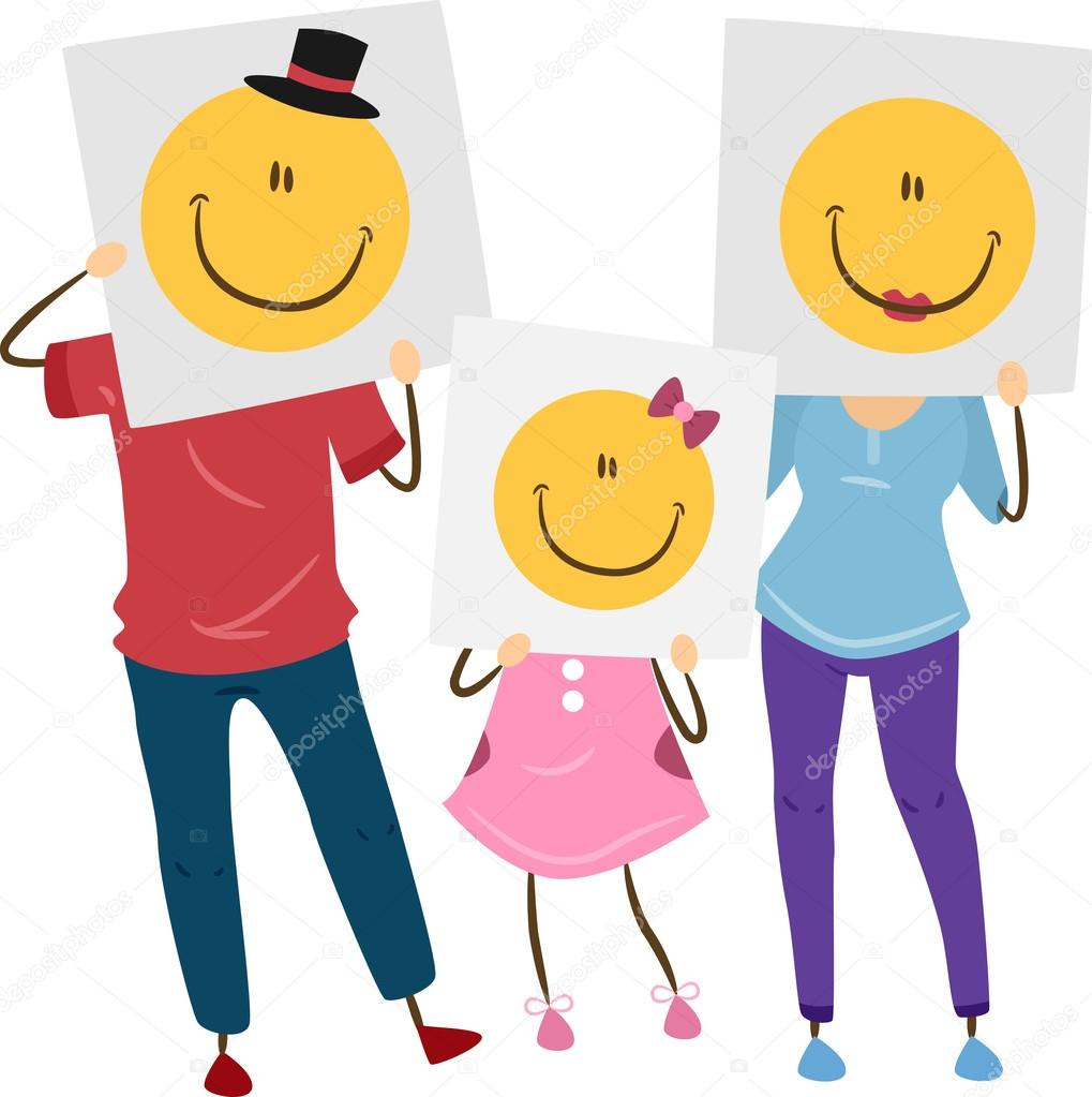 Images: family smiley | Smiley Family — Stock Photo © lenmdp #13604871