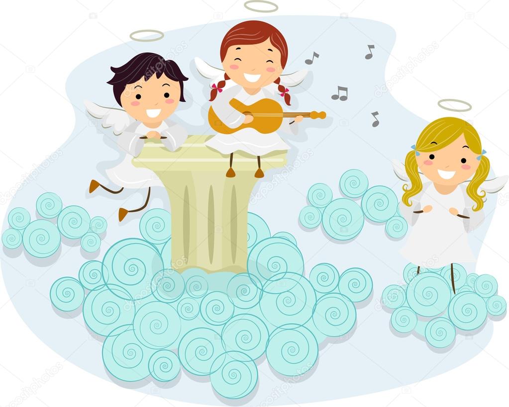 Singing Angels Stock Illustration by ©lenmdp #13604901