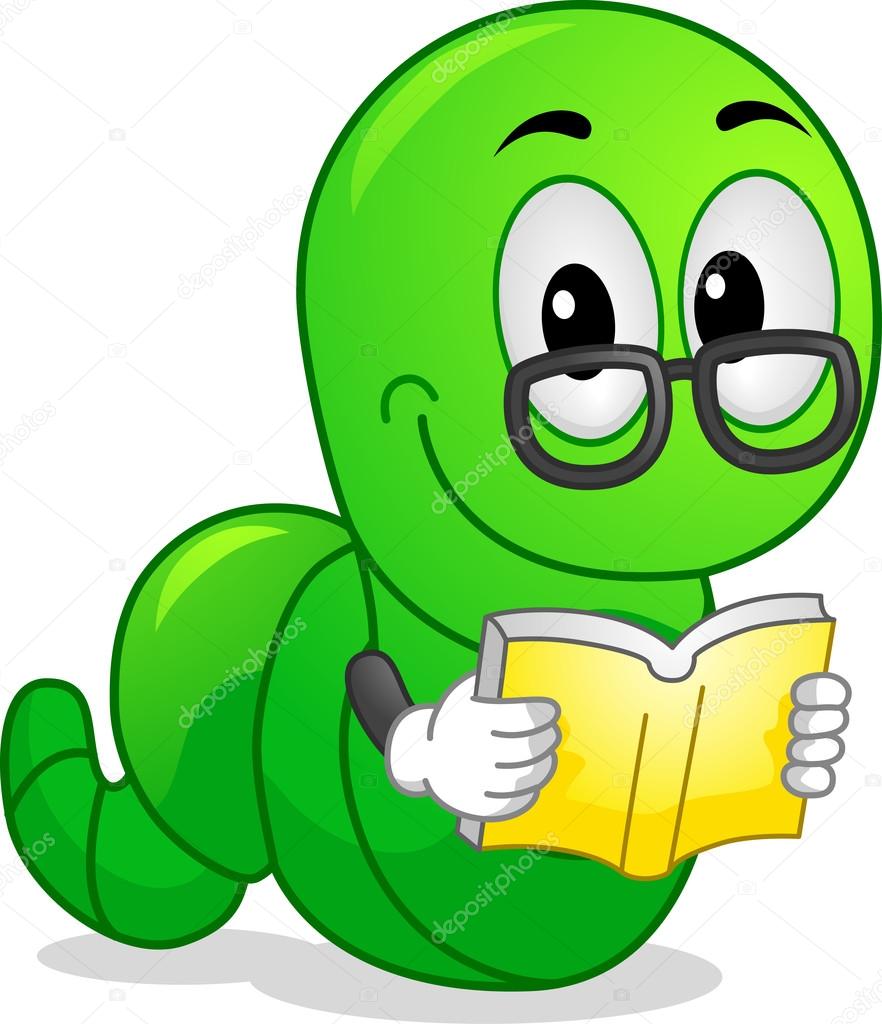 Bookworm Mascot Stock Illustration by ©lenmdp #13722590