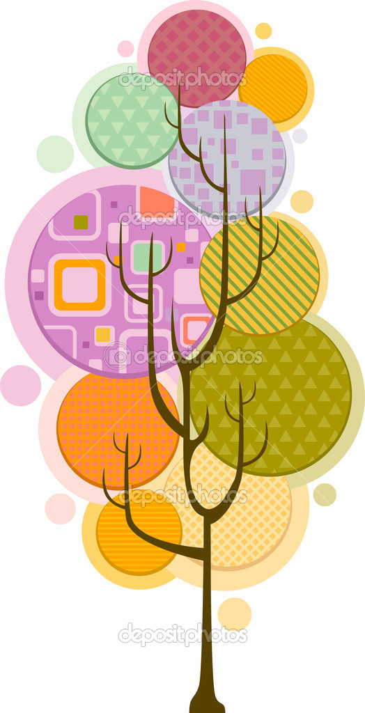 Abstract Tree Design Stock Illustration by ©lenmdp #14532435