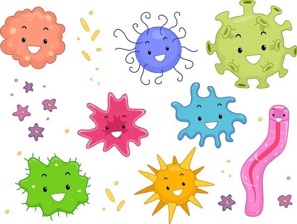 Cartoon different bacteria Stock Photos, Royalty Free Cartoon different ...