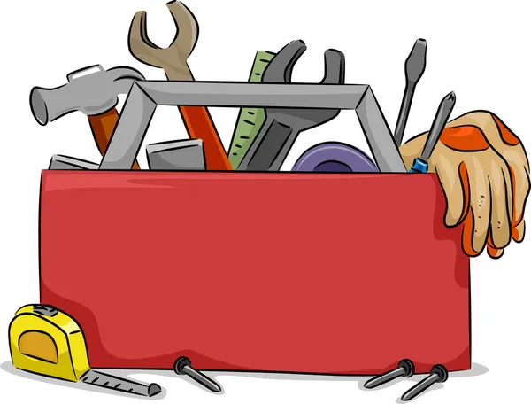Tool Box With Tools Clip Art