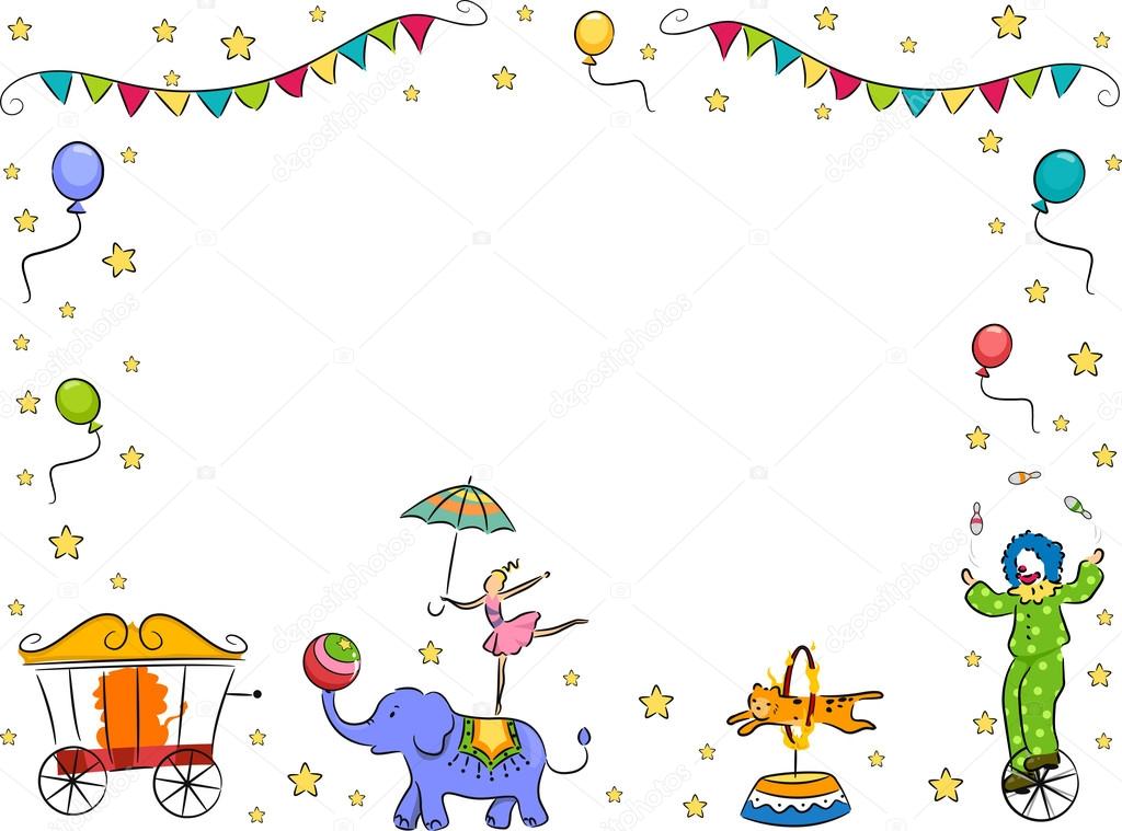 Circus Paper Border