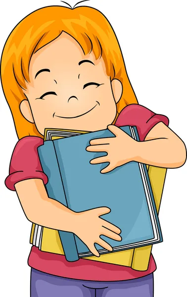 ᐈ Girl hugging book stock images, Royalty Free girl hugging books ...