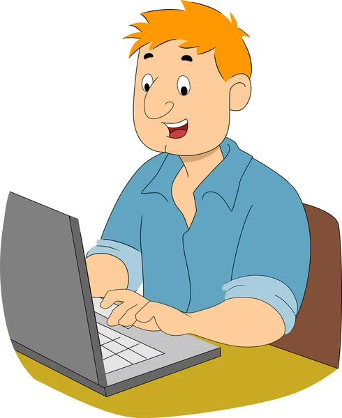 Author Typing Clipart