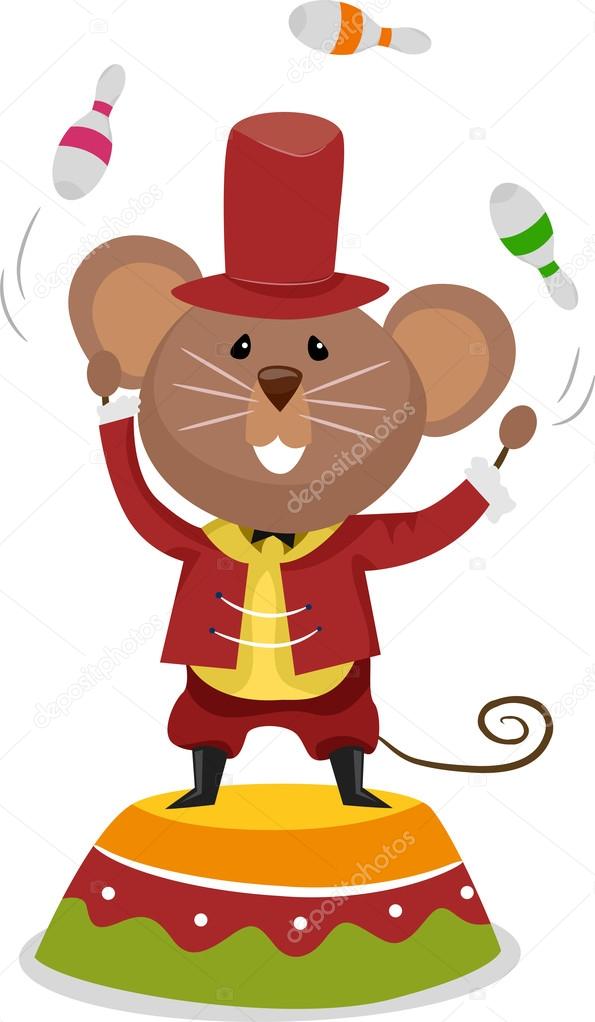 Juggler de souris de cirque — Photographie lenmdp © #20980187