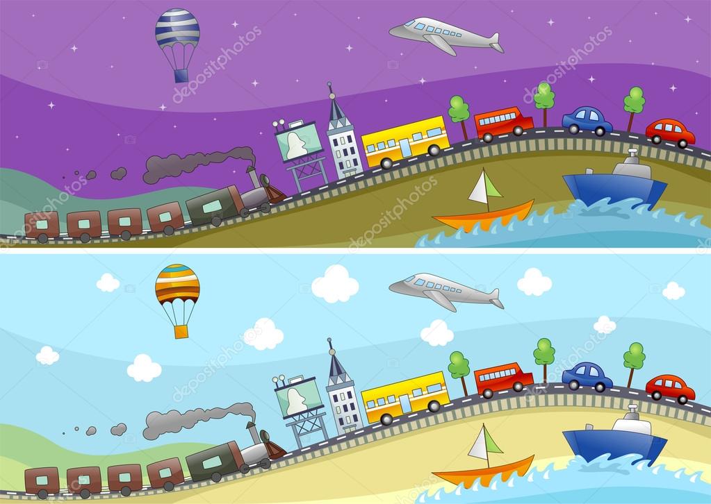 Transportation Banner Stock Photo by ©lenmdp 20981661