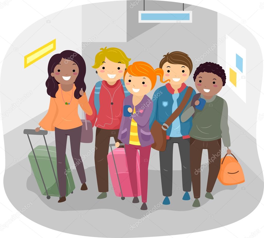 Group Travel Stock Illustration by ©lenmdp #26419987