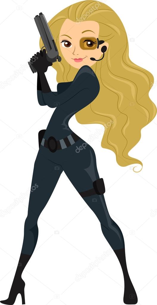 Girl Spy Stock Illustration by ©lenmdp #26420329
