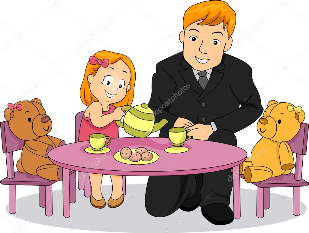 Kids Tea Party Clipart