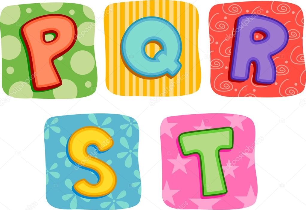 Quilt Alphabet Letter P Q R S T ⬇ Stock Photo, Image by © lenmdp #32058287