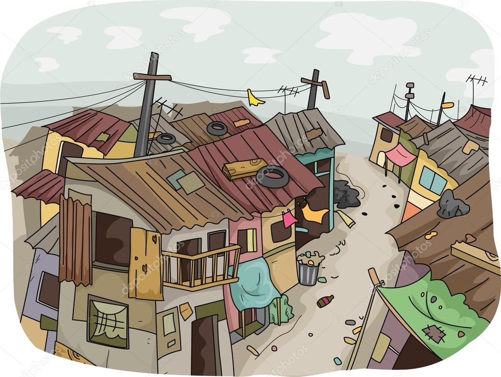 Slums Stock Illustration by ©lenmdp #32059201