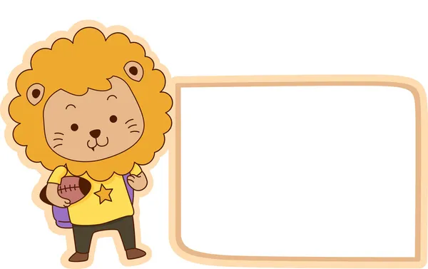 Safari Label Lion Stock Illustration by ©lenmdp #46214737