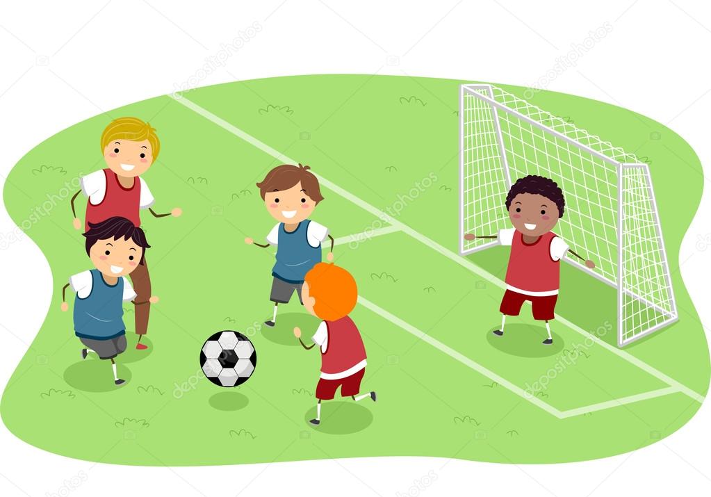 Stickman Soccer Stock Illustration by ©lenmdp #39461865