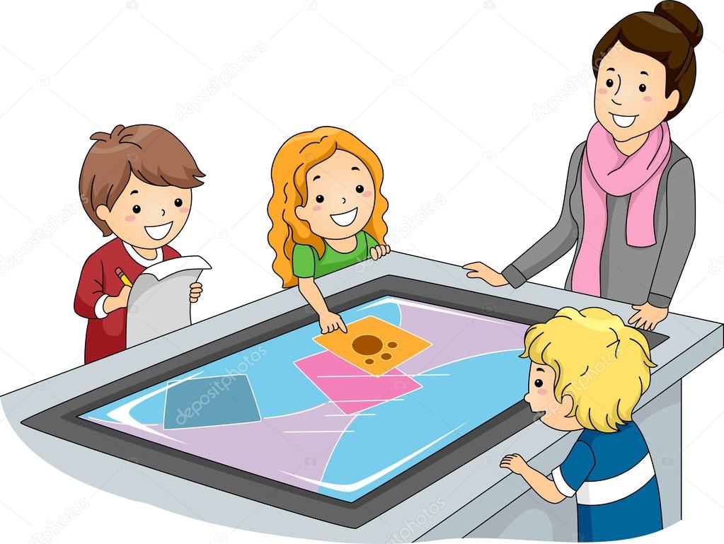 Interactive Surface Table Stock Illustration by ©lenmdp #39462729