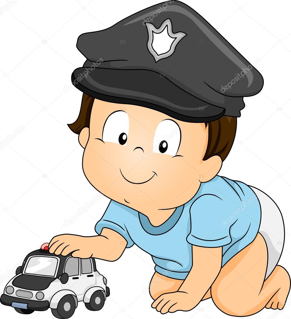 Baby Cop Stock Photo by ©lenmdp 46204223