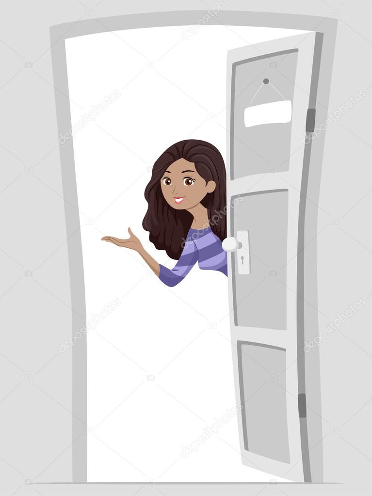 Welcome Girl Stock Illustration by ©lenmdp #46211333