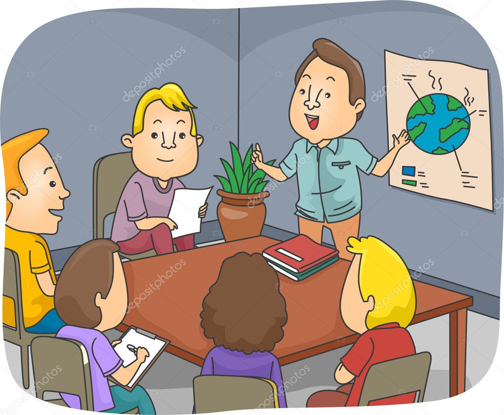 Environmental Meeting Stock Illustration by ©lenmdp #46214721