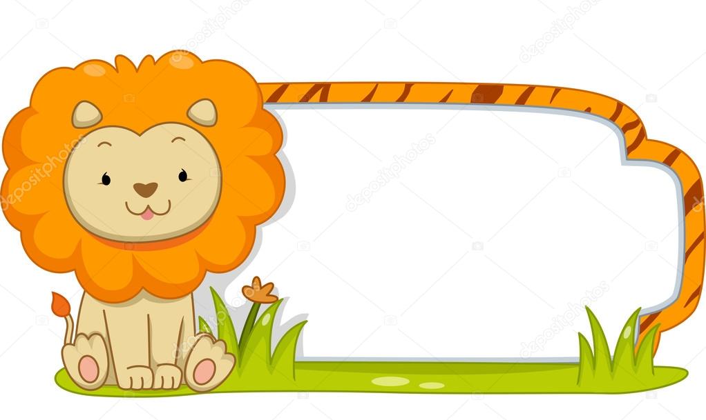 Safari Label Lion Stock Illustration by ©lenmdp #46214737