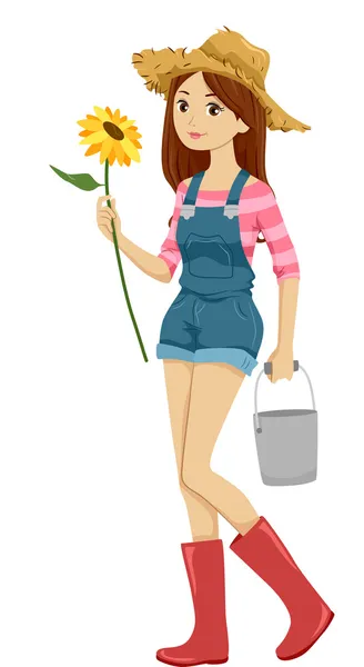 Farm girl cartoon Stock Photos, Royalty Free Farm girl cartoon Images ...