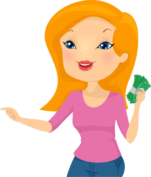 Woman money cartoon Stock Photos, Royalty Free Woman money cartoon ...