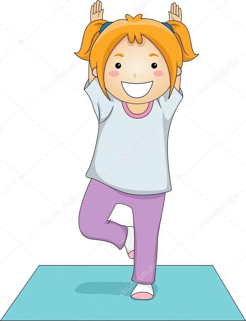 Yoga Tree Pose Stock Illustration by ©lenmdp #51514991
