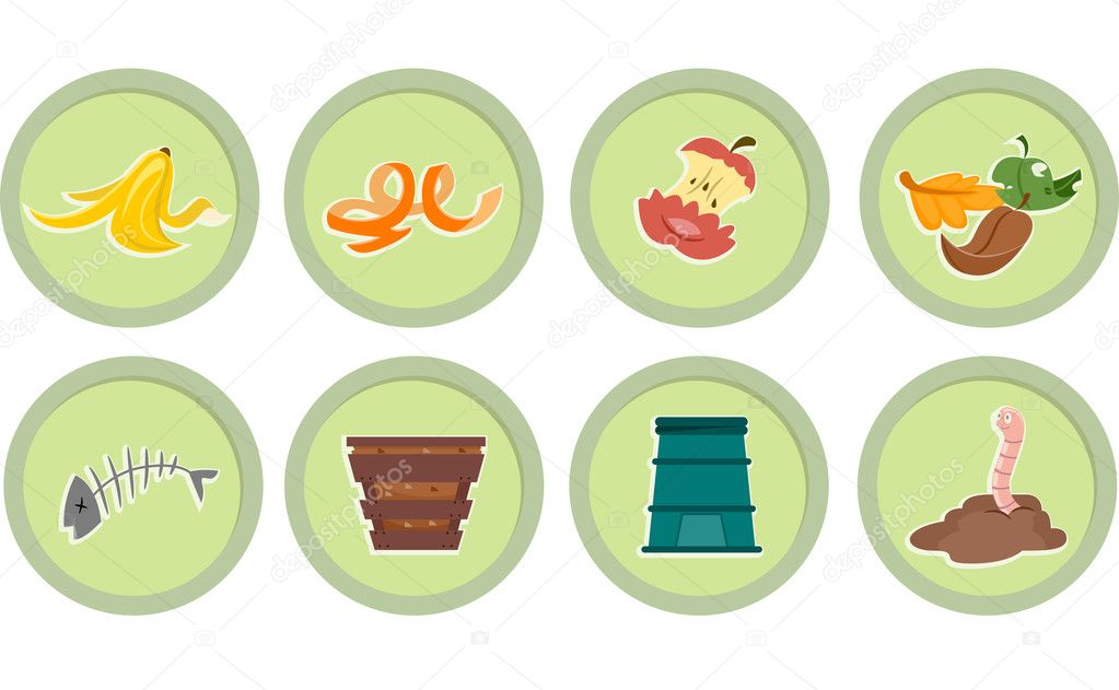 Composting Stickers Stock Photo by ©lenmdp 51516059