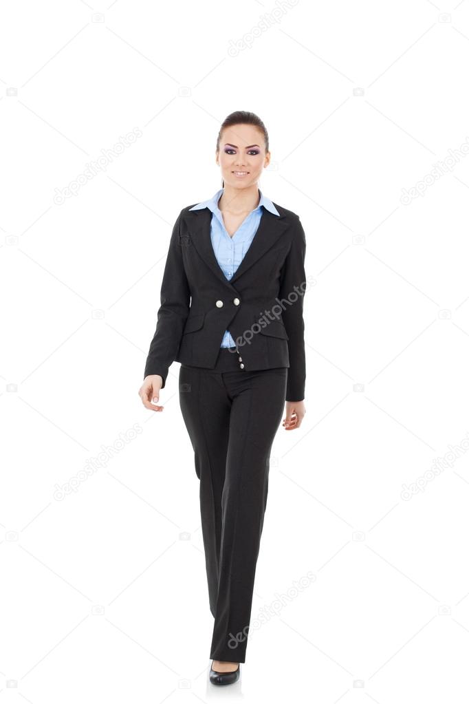 Woman Walking Towards Camera